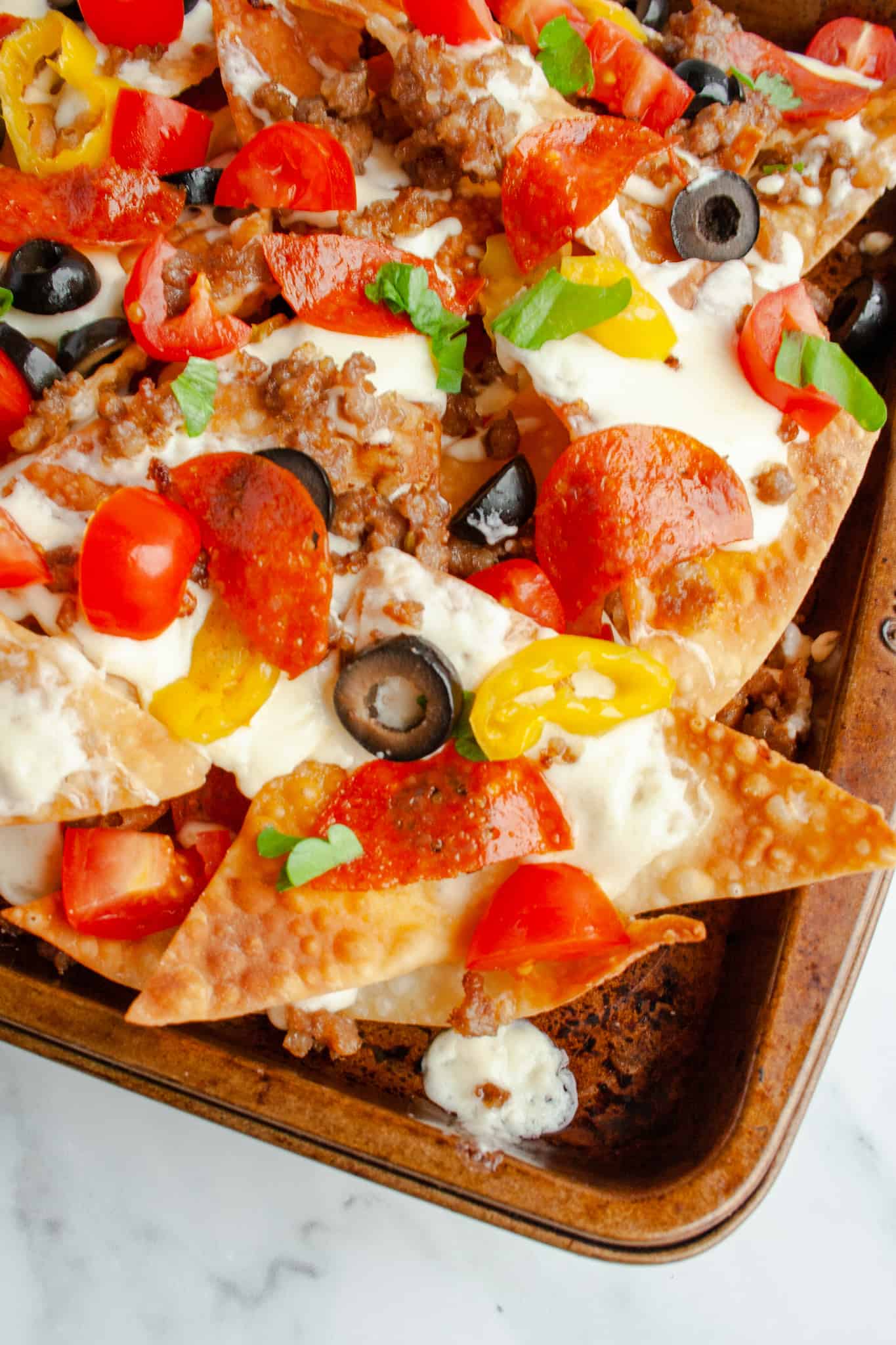 Italian Nachos - The Darling Apron