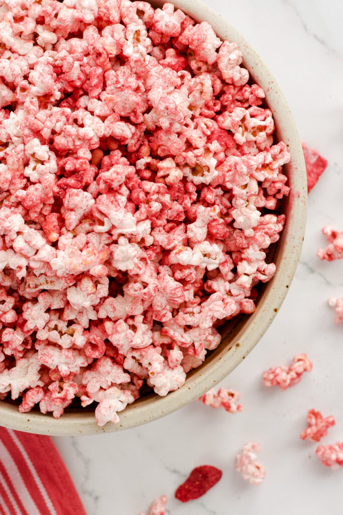 Sweet & Salty Strawberry Popcorn - The Darling Apron