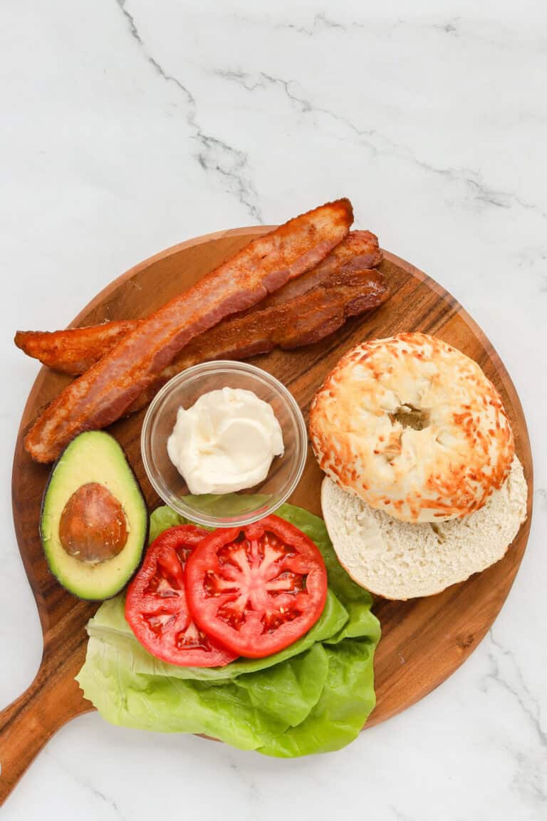 Bagel BLT with Avocado - The Darling Apron