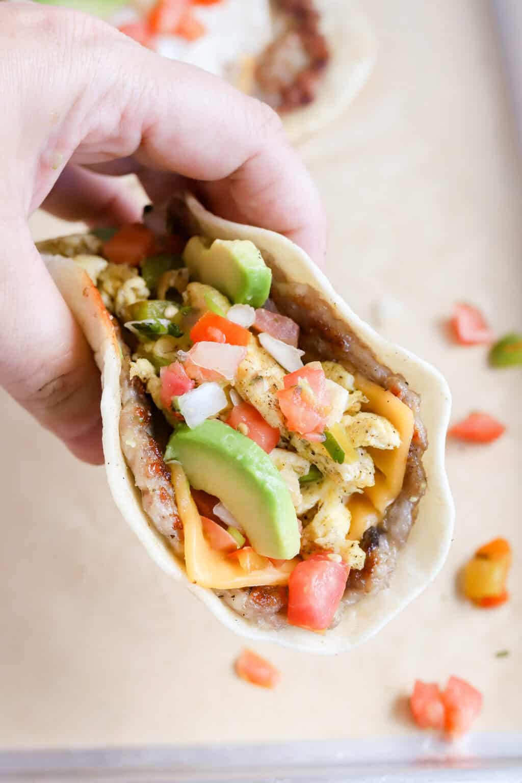 Breakfast Smash Tacos - The Darling Apron