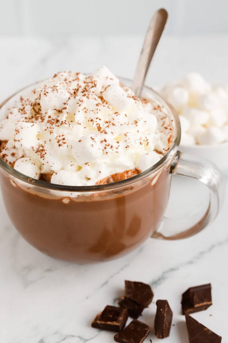 Dark Chocolate Hot Chocolate - The Darling Apron
