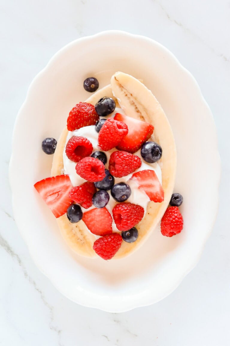 Breakfast Banana Splits - The Darling Apron