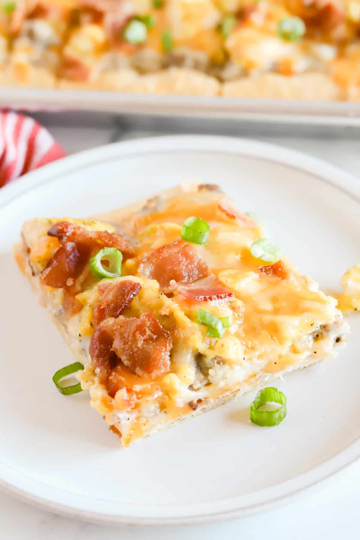 Sausage Gravy Breakfast Pizza - The Darling Apron